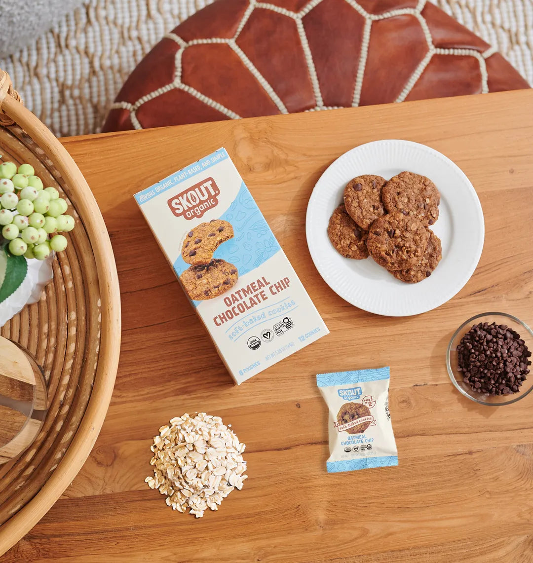 Skout Organic Oatmeal Chocolate Chip Soft Baked Cookies – Heart + Sol