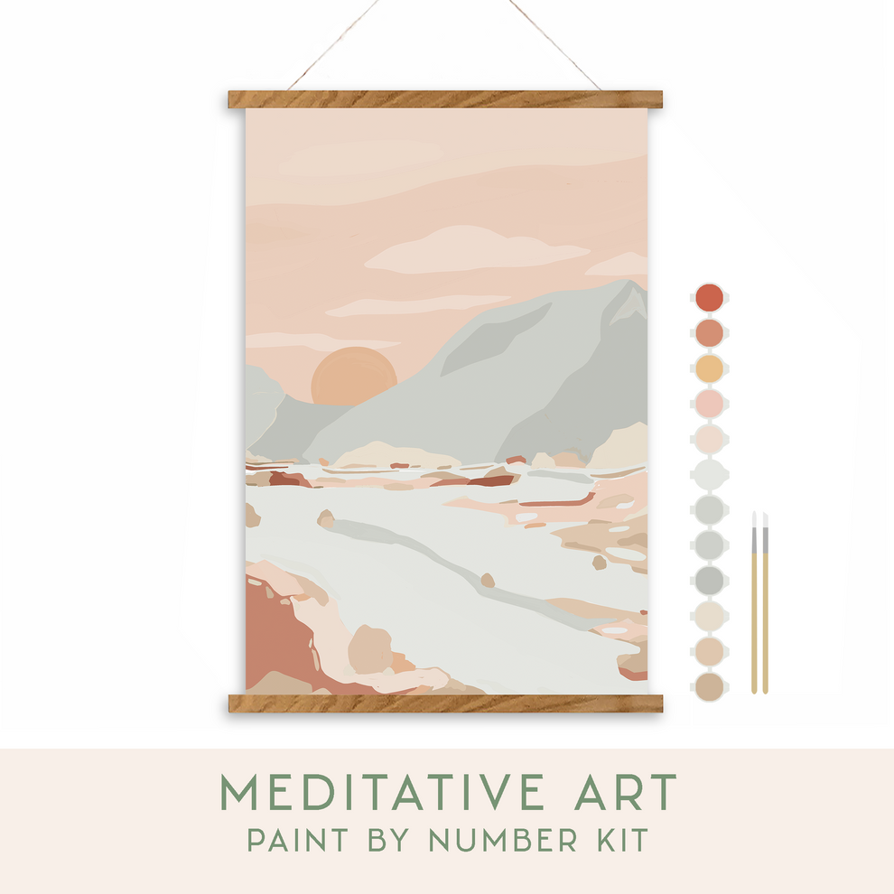 Walk in Nature Meditative Art Paint by Number Kit – Heart + Sol