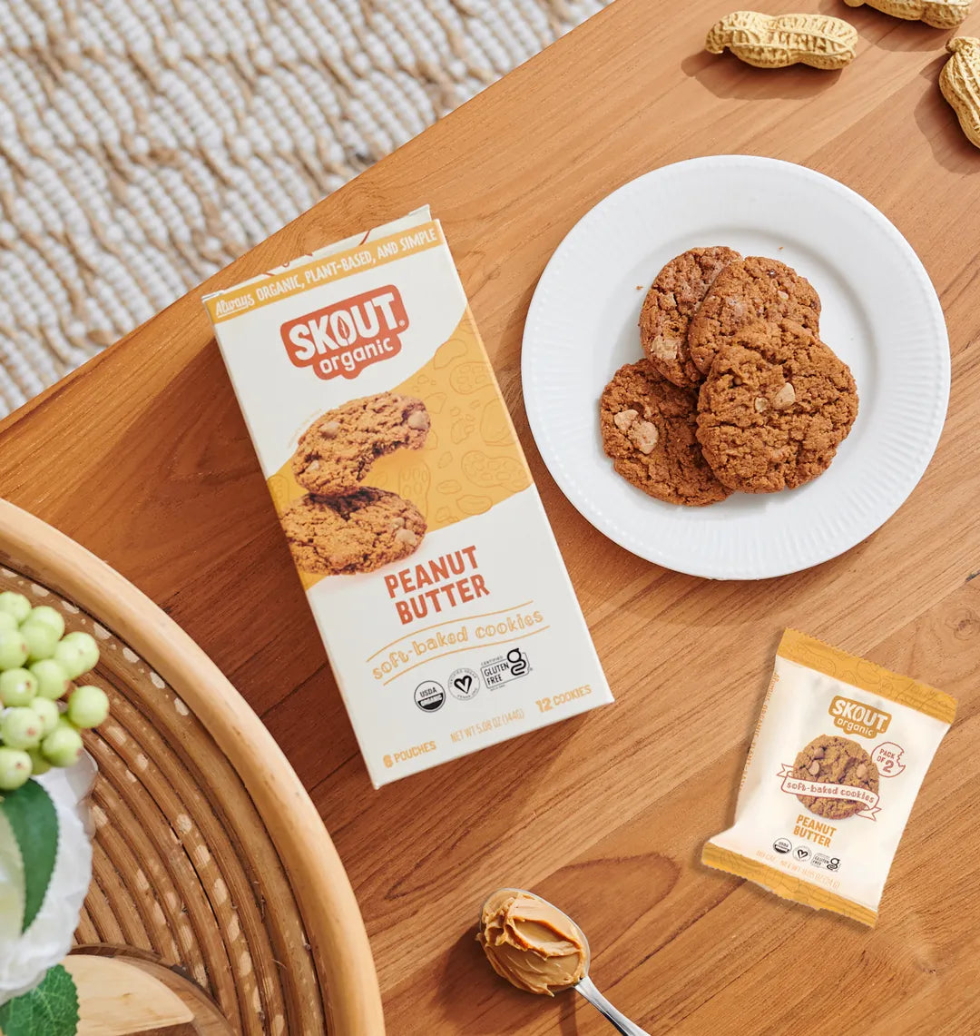 Skout Organic Peanut Butter Soft Baked Cookies – Heart + Sol